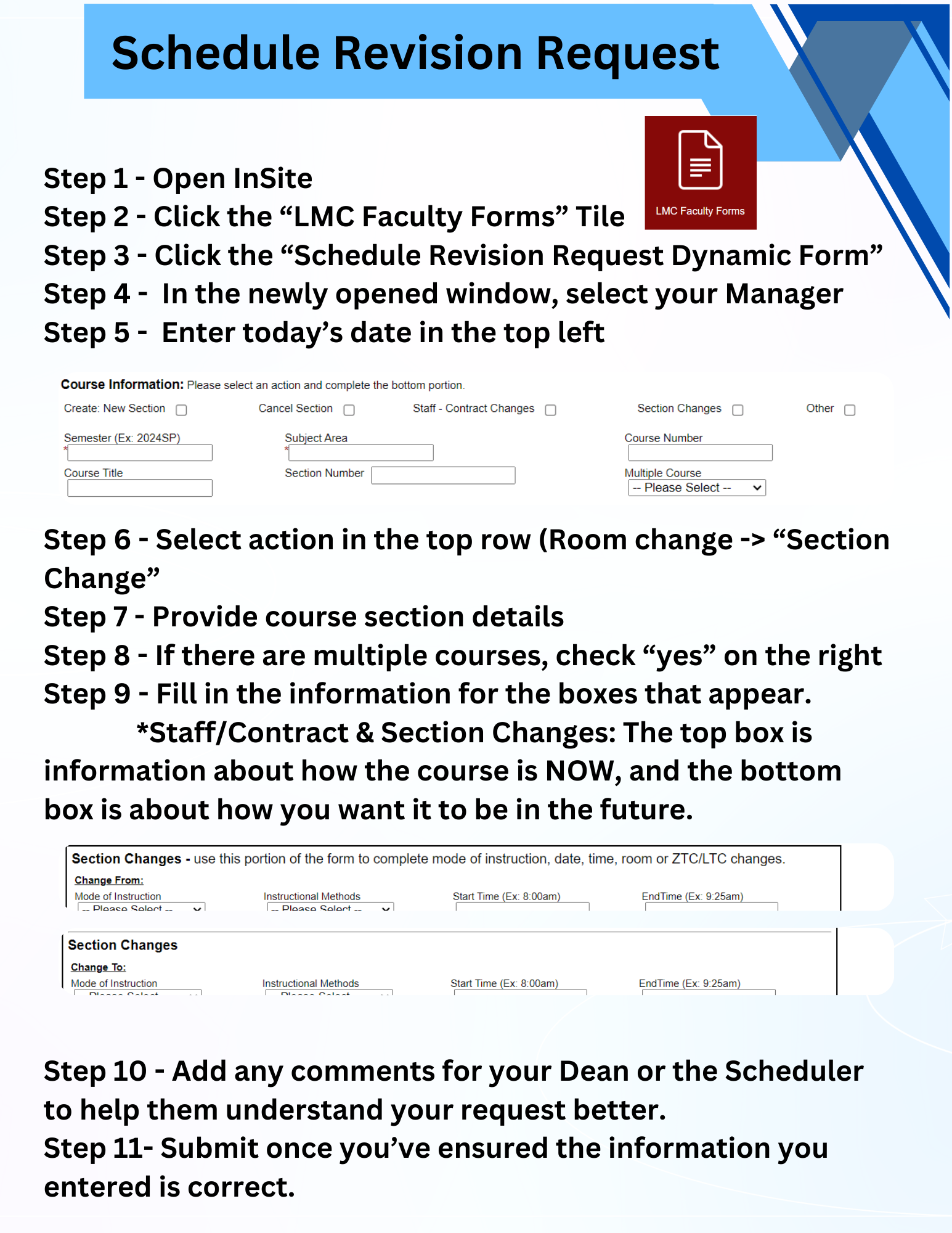 Schedule Revision Request