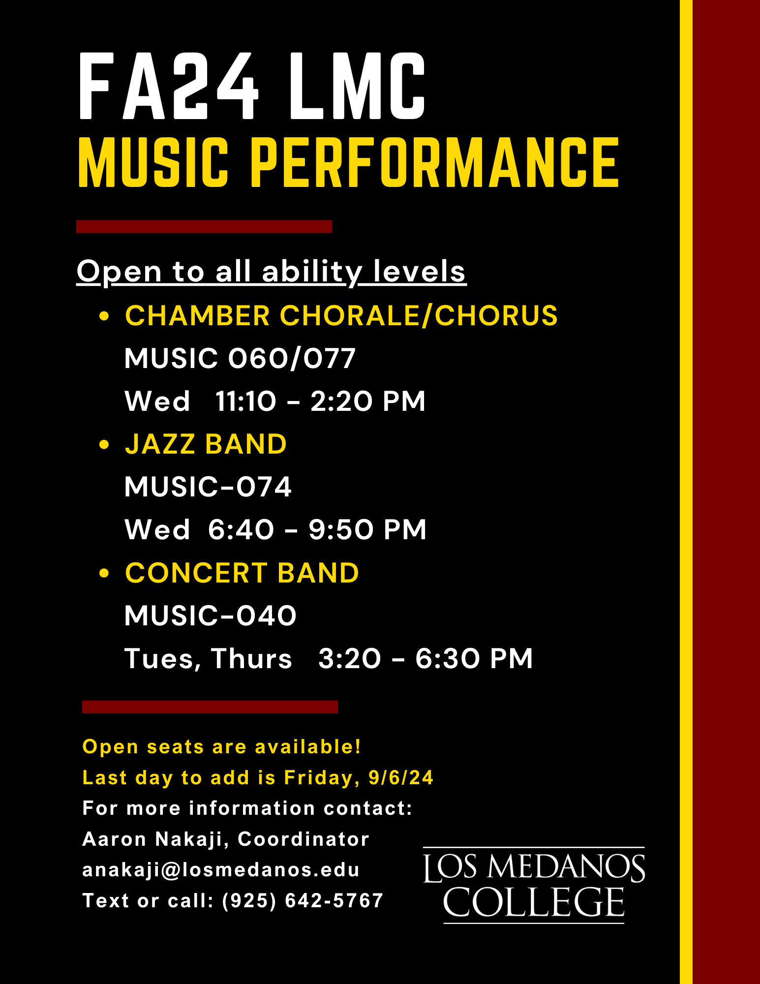 FA24 Music Ensemble Flyer